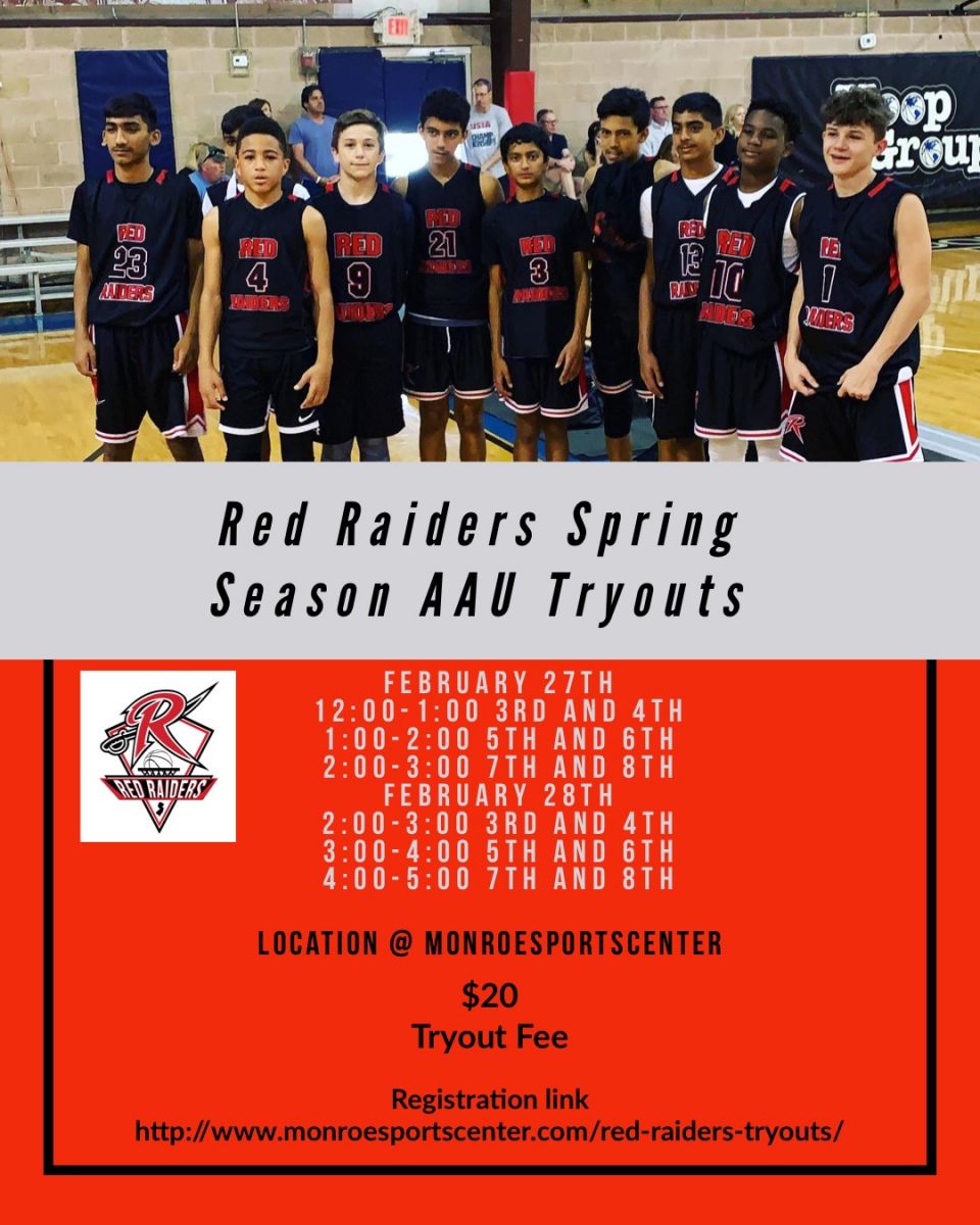 Monroe Sports Center - Red Raiders Tryouts